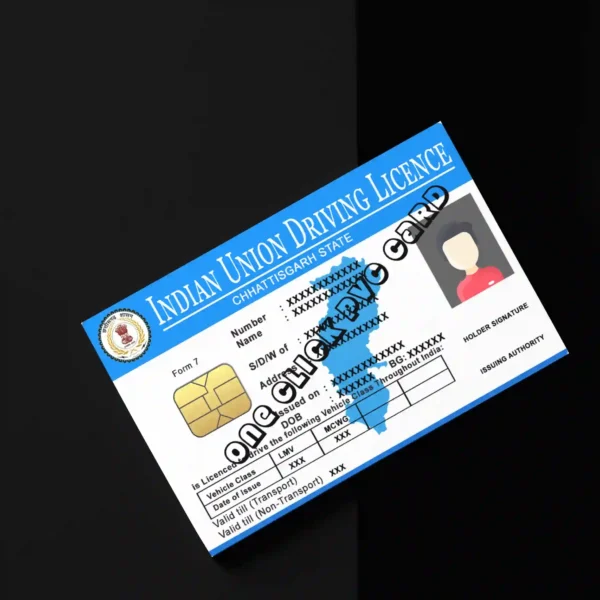 Chhattisgarh Driving Licence PVC Card Printing Service.